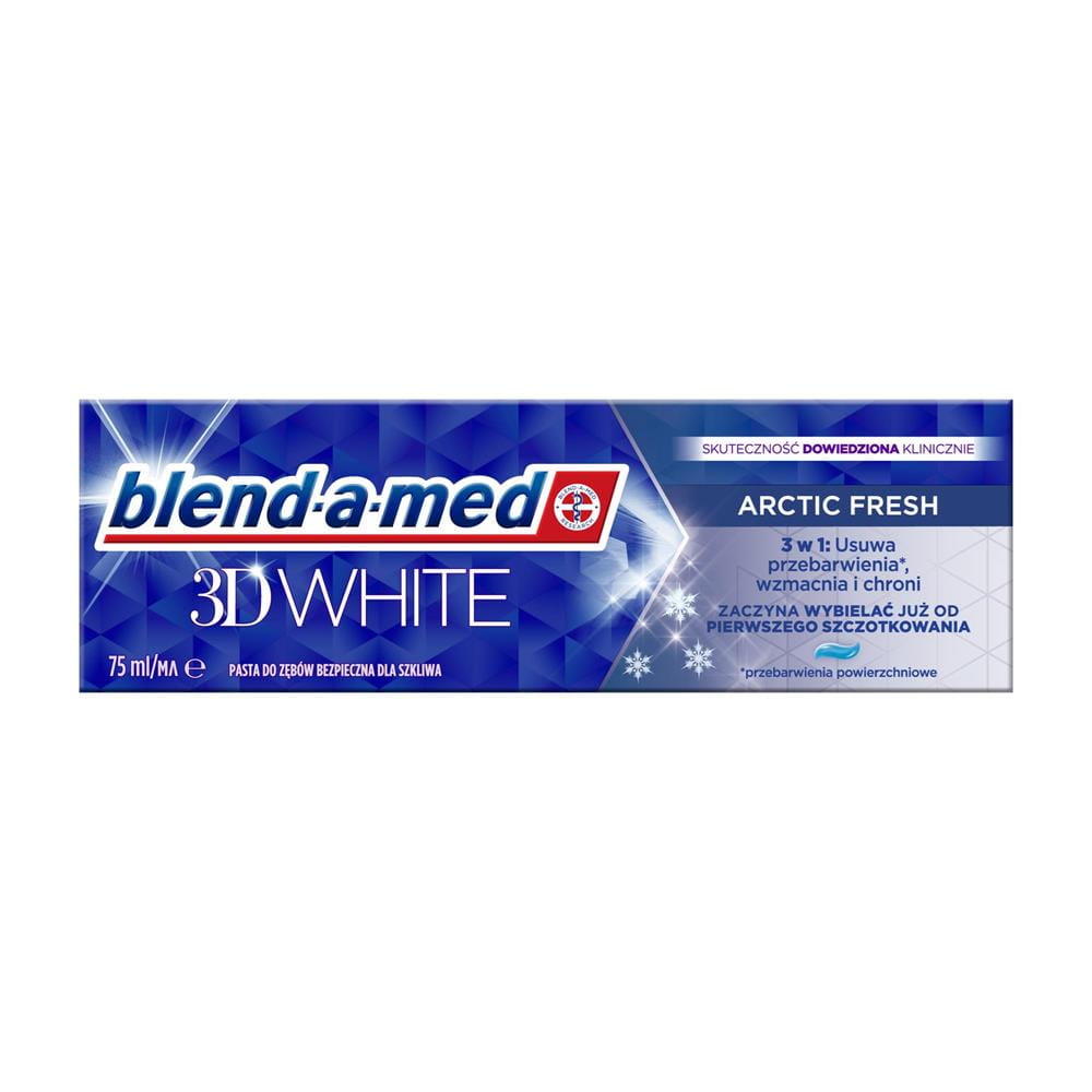 BLEND-A-MED PASTA DO ZĘBÓW 75ML 3D WHITE ARCTIC FRESH drogeriejasmin